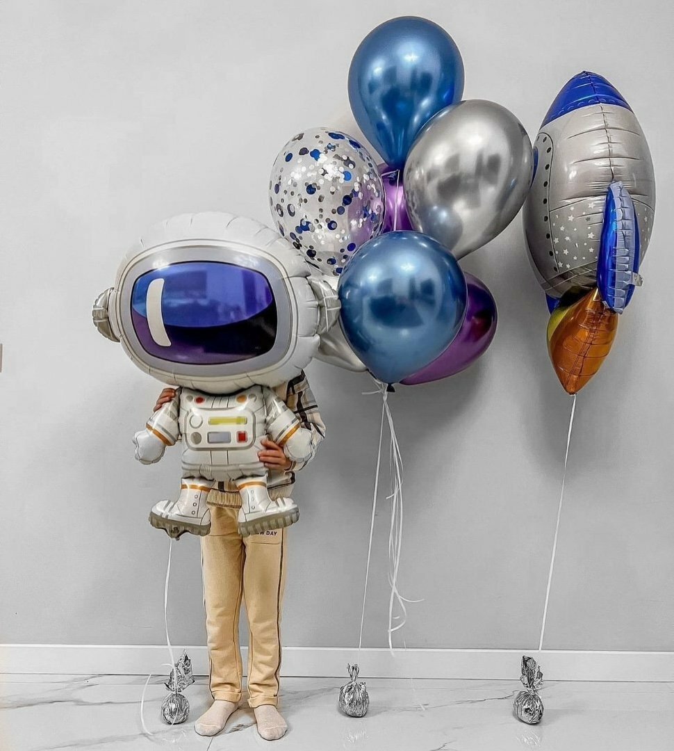 Воздушные шары "Летим в космос"