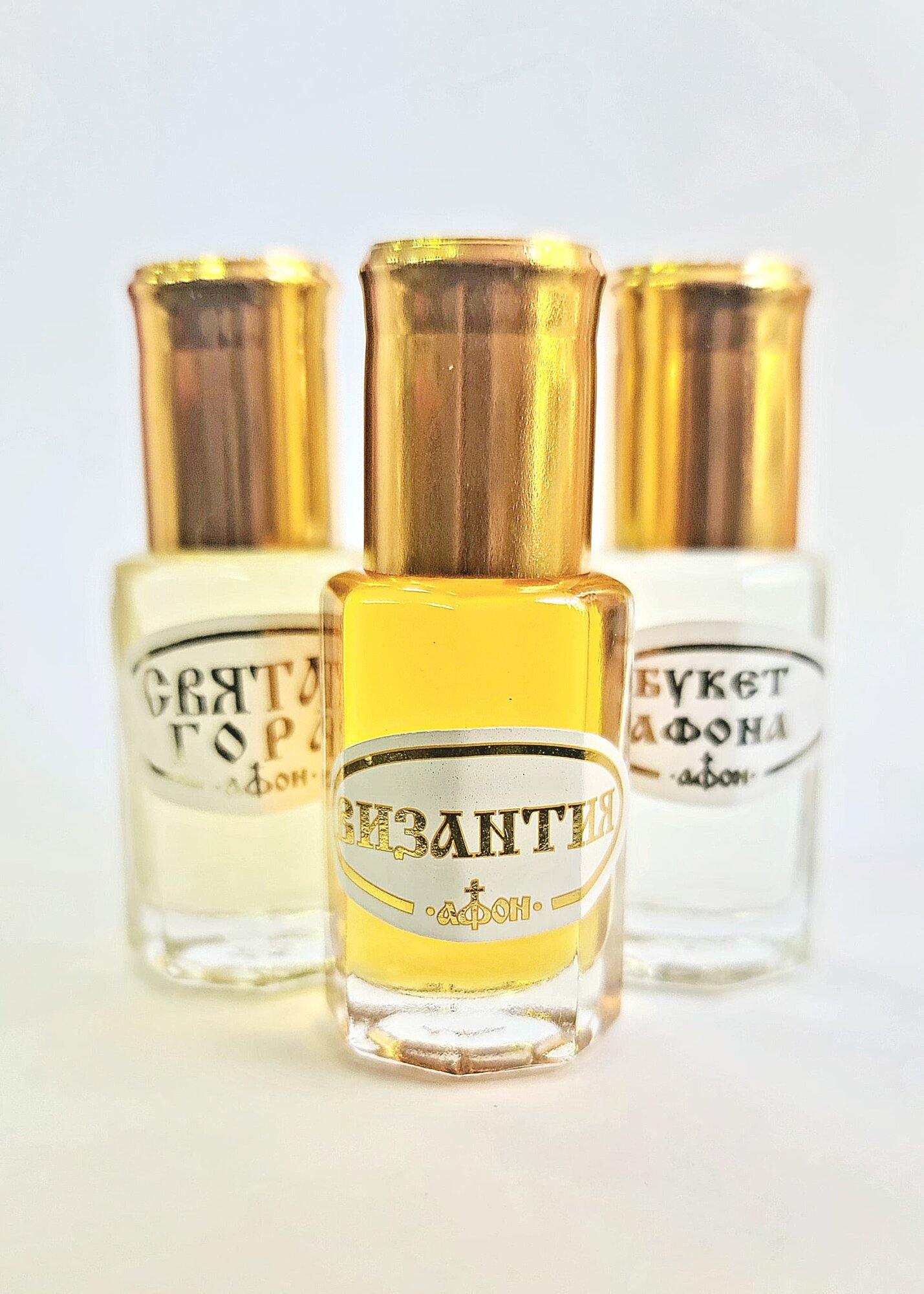 Церковные Благовония, 6 мл. (ароматы: "Букет Афона", "Святая Гора", "Византия")