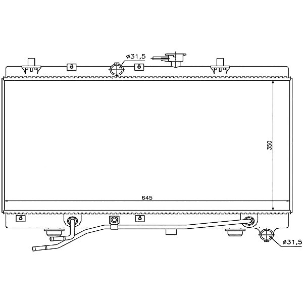 STELLOX 10-25470-SX (1025470_SX / 25310-FD000 / 25310FD000) радиатор системы охлаждения акпп\ Rio (Рио) 1.3i 8v / 1.5i