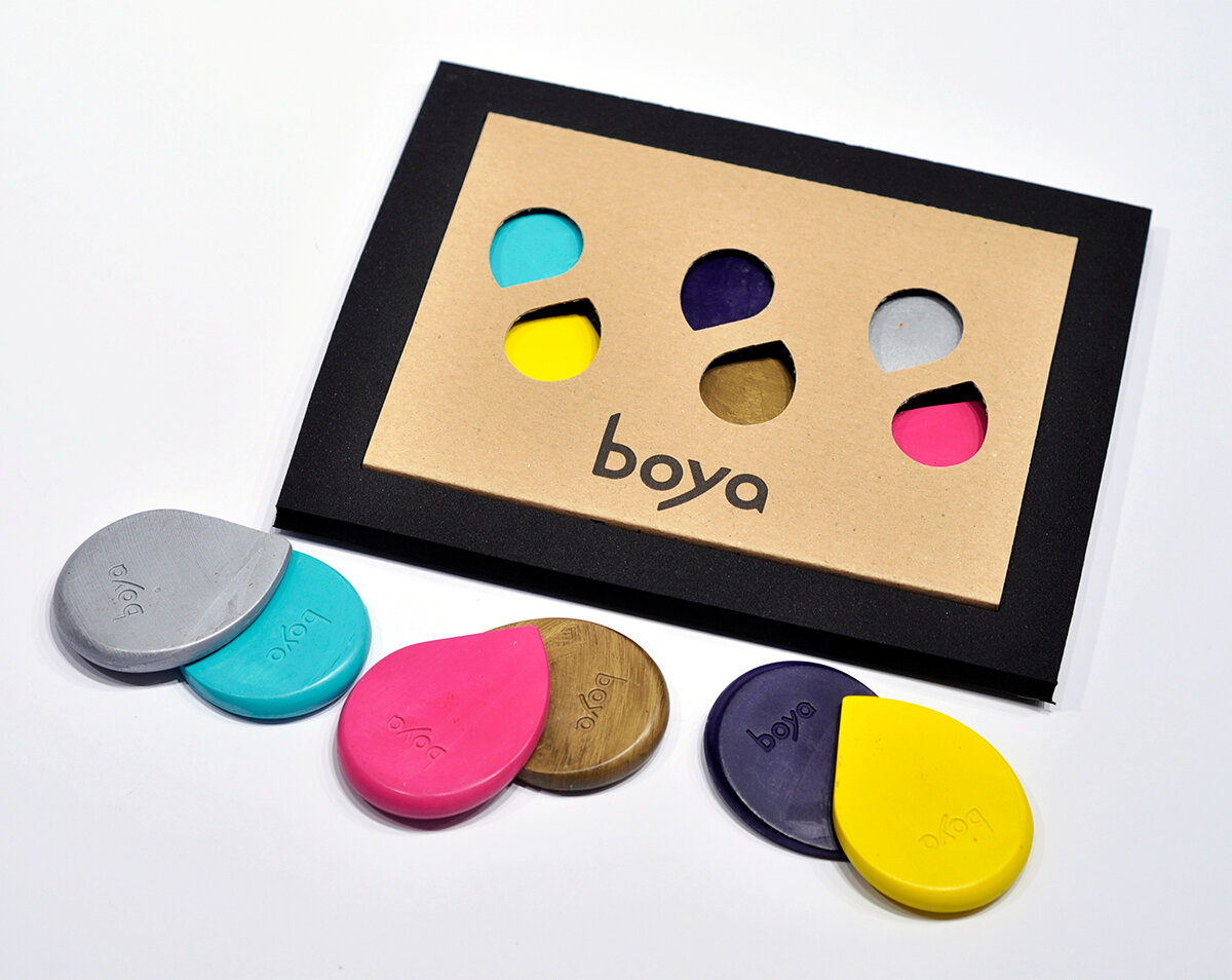 Пастель восковая для рисования Boya, набор мелков 21 х 16 см разноцветные BOYA d.o.o. 6 SET/UNICORN