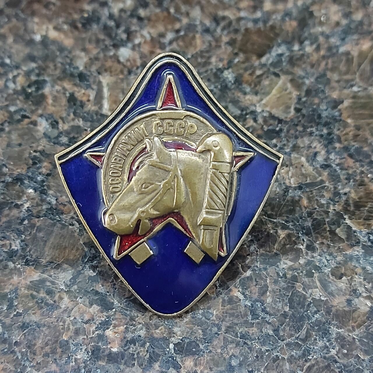 Знак нагрудный всадник осоавиахим