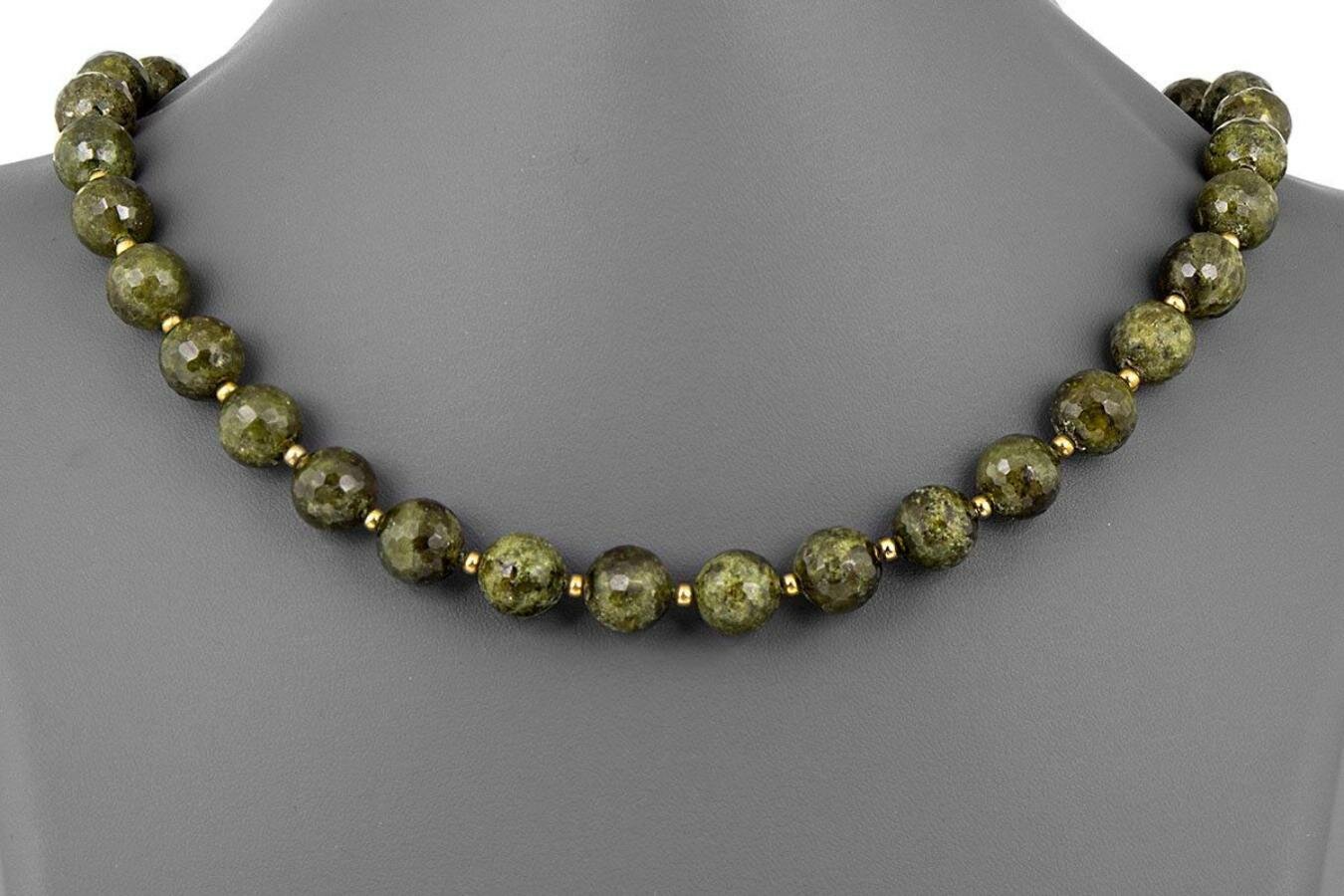 Бусы, гранат, гроссуляр