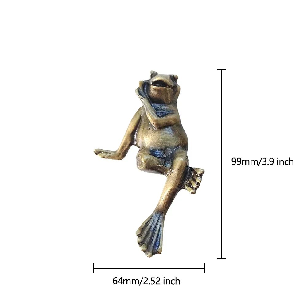 Латунные ручки для мебели в форме лягушек 1 Pieces, A style