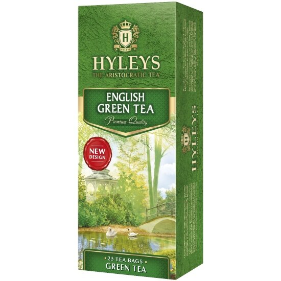 Чай зеленый Hyleys Хэйлис () "Английский Зеленый" 25 пакетиков