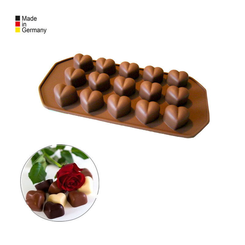 Силиконовая форма для конфет "Сердца" от бренда Josko, 15ячеек