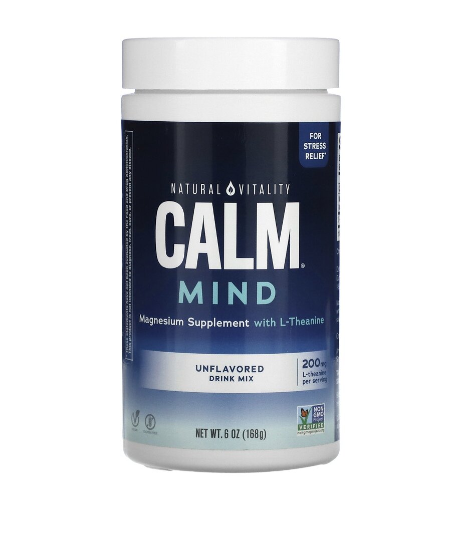 CALM магниевая анти стресс смесь с L- теанином без добавок 168 гр
