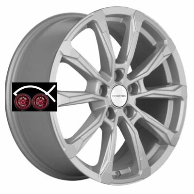 Колесный диск Khomen Wheels KHW1808 (Jac/Москвич 3) 7x18 5x108.0 ET40 D54.1 серебристый