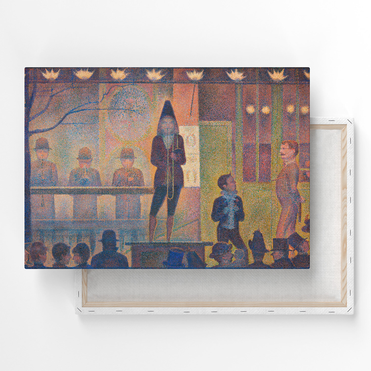 Картина на холсте, репродукция / Жорж Сёра - Circus Sideshow / Размер 40 x 53 см