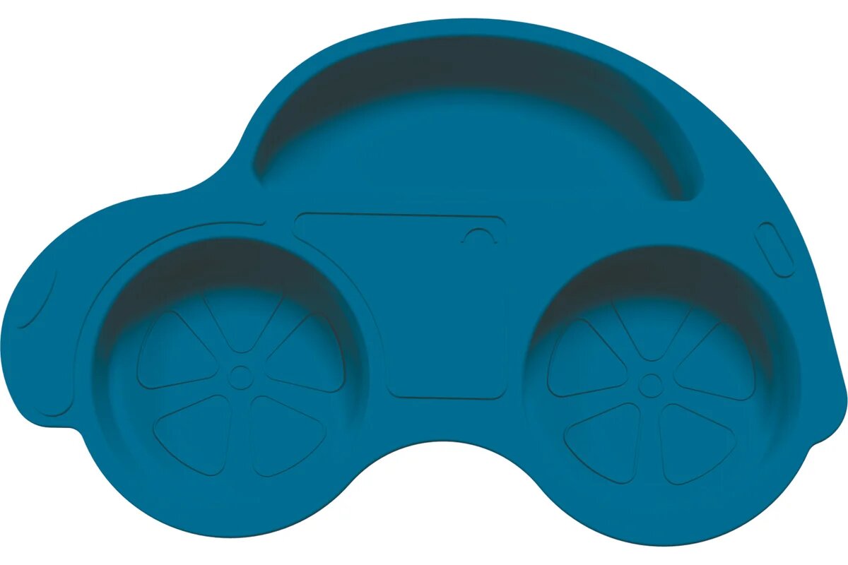 Silihome Тарелка детская «машина», синий КК2070