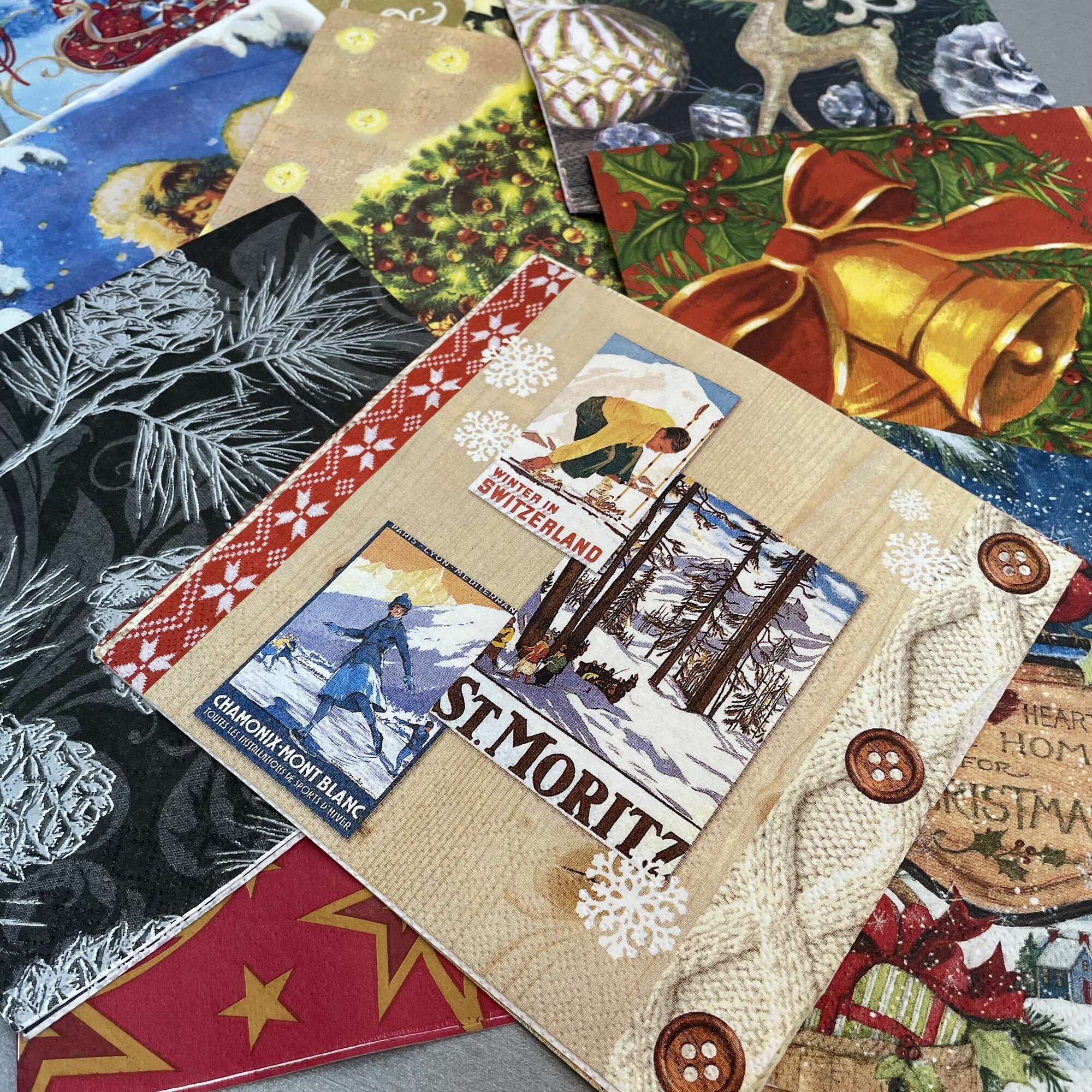 Набор салфеток для декупажа "Новый год." 10 шт.