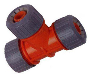 Соединитель для шланга, тройник Т-образный для шланга 1/2"-1/2"-1/2"