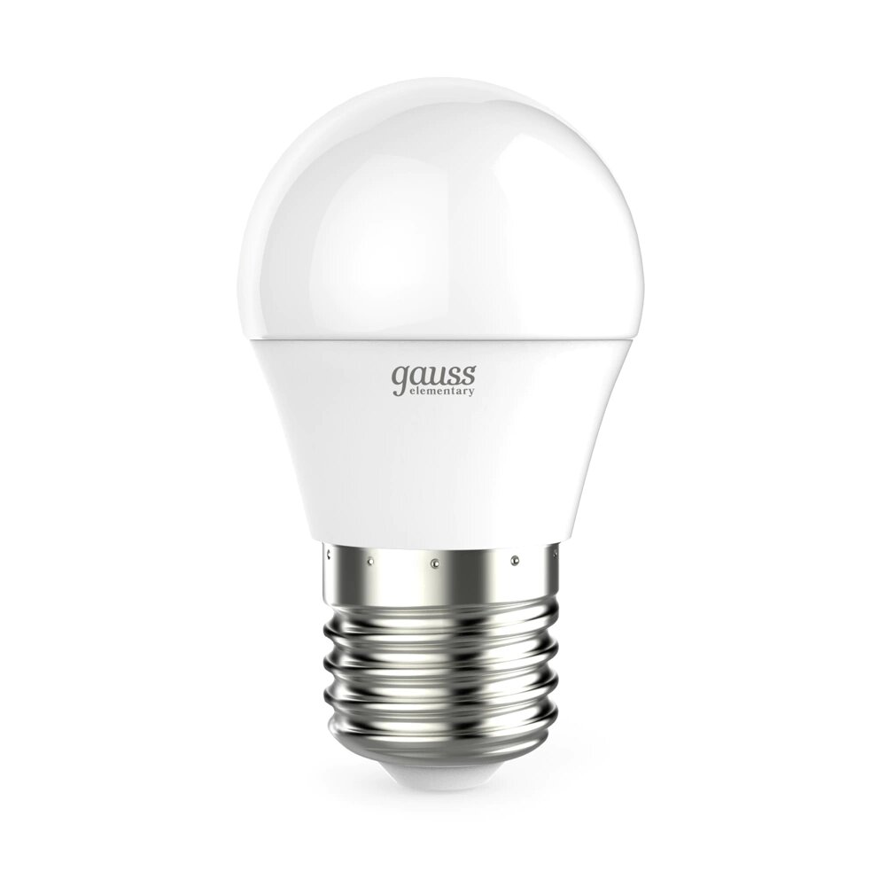 Светодиодная лампа Gauss Elementary 6 Вт Е27/P холодный свет