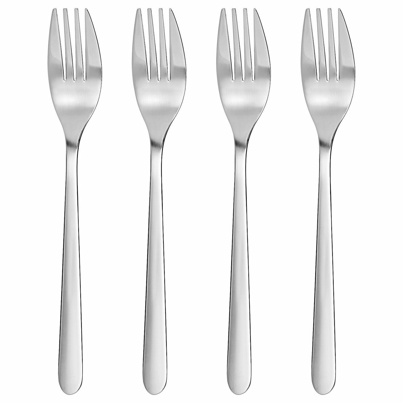 FORNUFT Вилка столовая икеа, нержавеющая сталь, 4 шт (20428483)