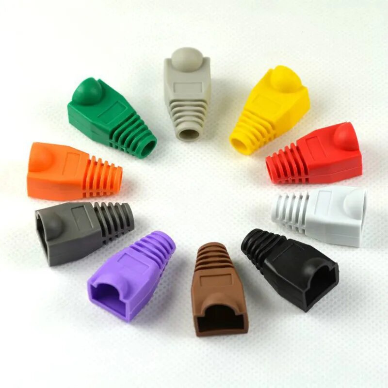 Заглушки RJ45, 20шт, разные цвета