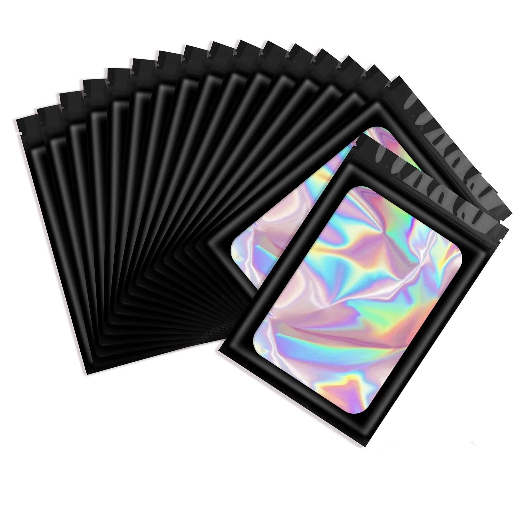 Майларовые сумки с защитой от запаха 48 шт. Черный, Black, 6x10cm