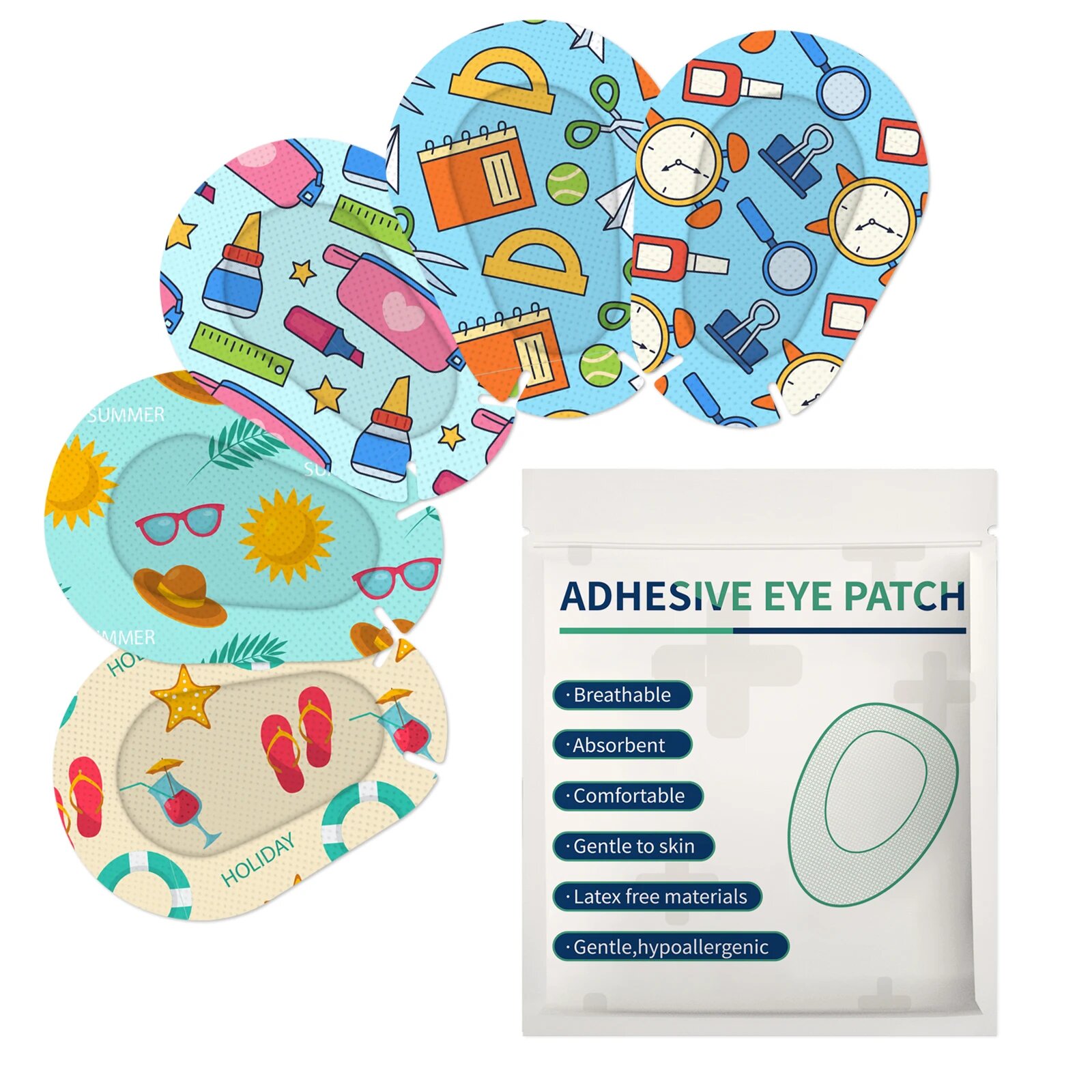 Детские одноразовые повязки на глаза 30/60 шт. 30PCS, 02