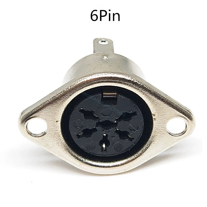Набор разъемов для клавиатуры DIN Female Socket 6Pin