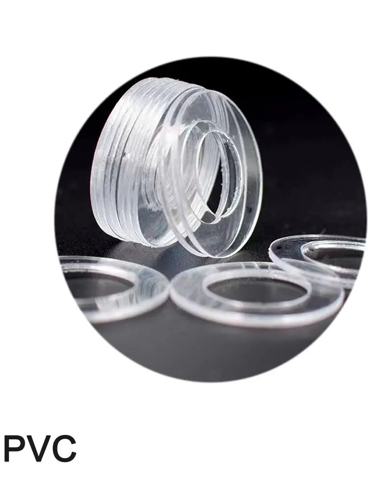 Пластиковые шайбы PVC, размер 8x12x1mm, цвет hard