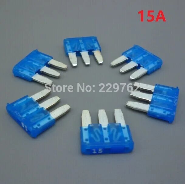 Shhworldsea 3-контактный высококачественный автомобильный предохранитель, автомобильный предохранитель для Ford Focus Mondeo для Dodge для JEEP 5A 7.5A 10A 15A 5PCS 15A
