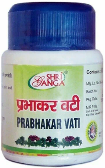 Прабхакар Вати Шри Ганга для сердца Prabhakar Vati Shri Ganga 60 таб