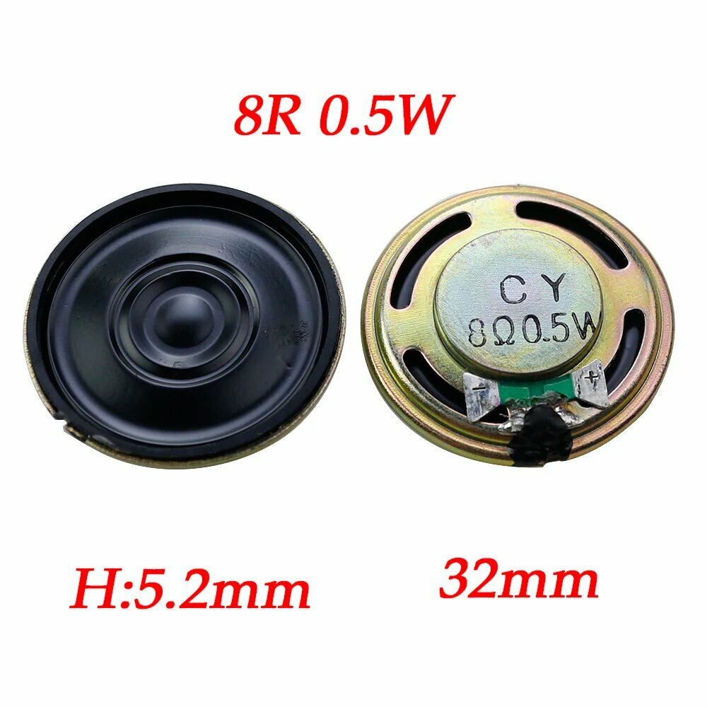 2 шт. акустических динамиков JCD 8R 32R 0.5W 8 Ом Q-8R 0.5W 32MM