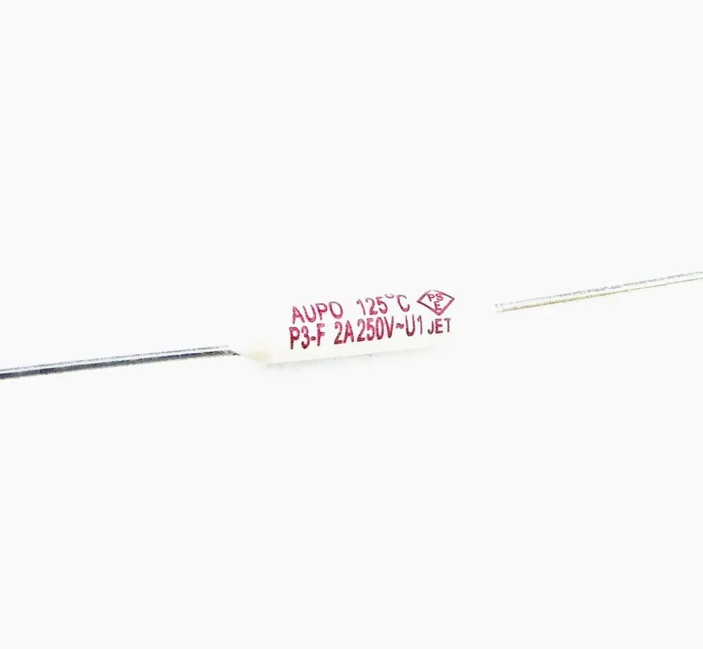 5 шт, Aupo Pico, Термопредохранитель, TF-выключение, 125, 250 В, 2 А, P3-F
