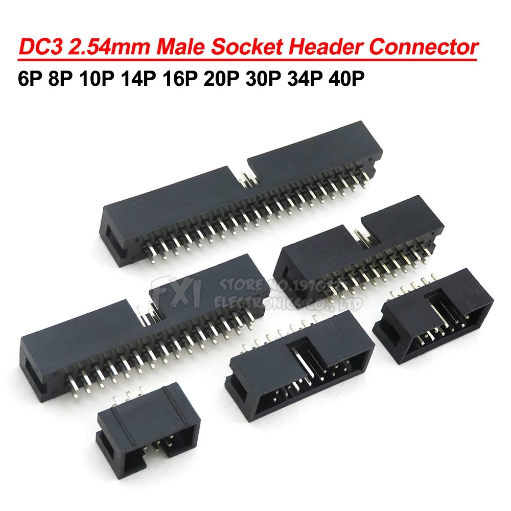 Штекер DC3 2.54мм 16P