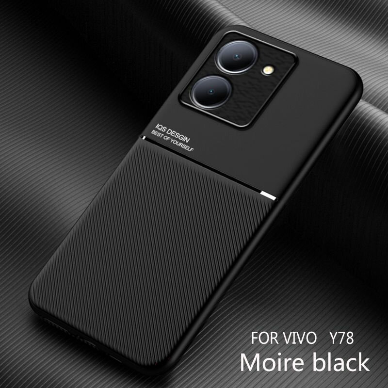 Чехол MyPads из деловой кожи с магнитным держателем для VIVO Y78 4G/Y78+ 5G/Y78 Plus 5G (Виво Y78 4G/Y78+ 5G/Y78 Плюс 5G)