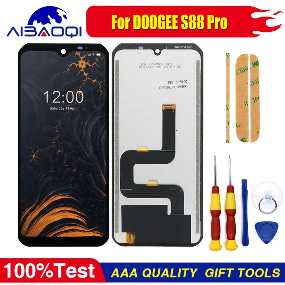 Новый оригинальный сенсорный ЖК-дисплей ЖК-экран для DOOGEE S88 Plus DOOGEE S88 Pro, запасные части + инструмент для разборки For S88 Pro