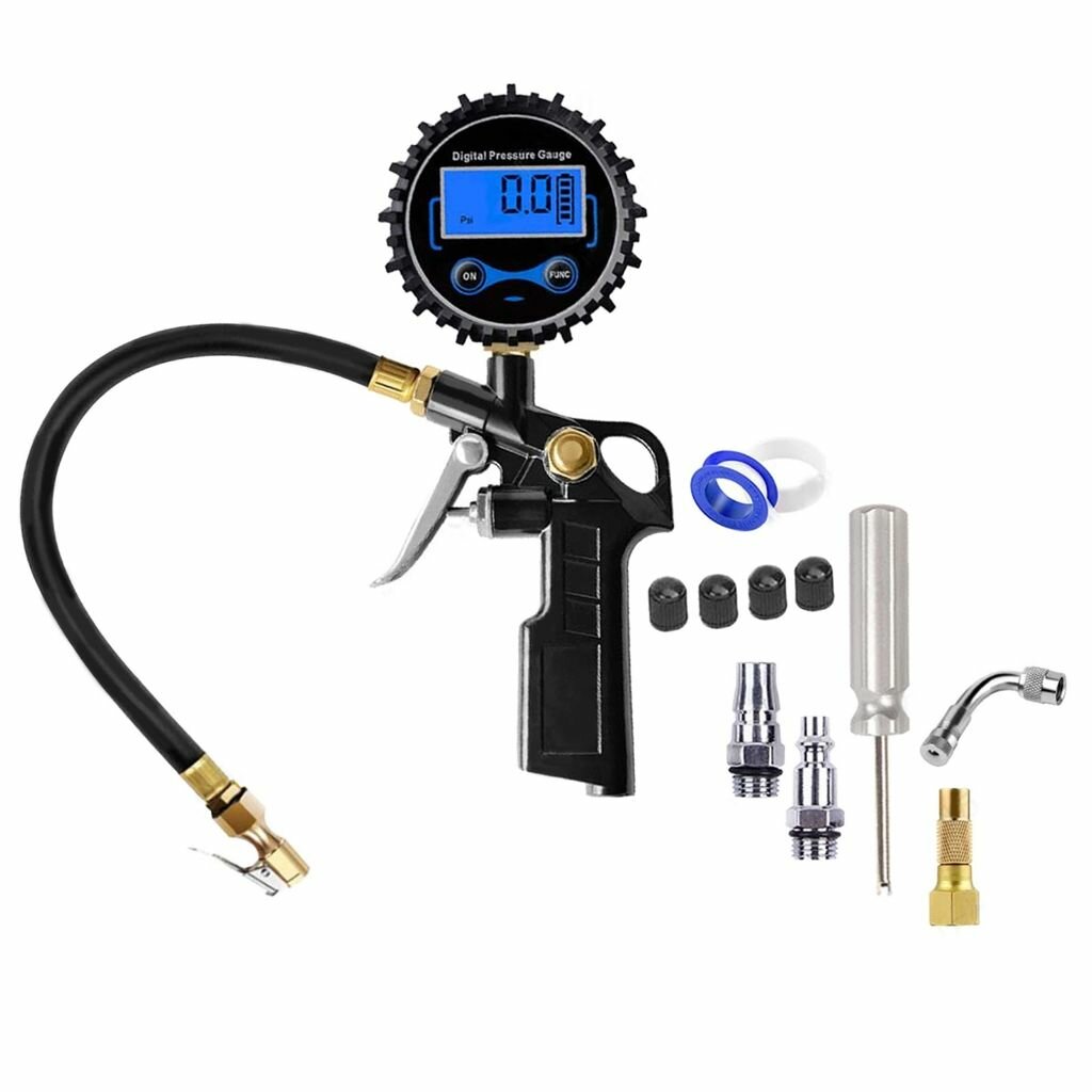 200PSI 13.7Bar автомобильный шинный манометр пистолетного типа для воздушного компрессора