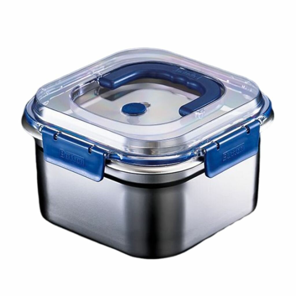 Контейнер для еды из нержавеющей стали с ручкой, герметичный, большой объем