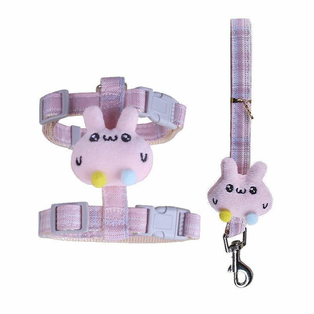 Поводок для кошки-M-розовый