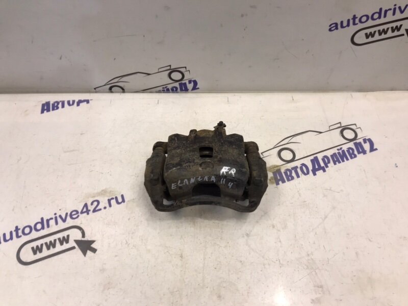 Б/У суппорт тормозной Hyundai Elantra 2007 HD G4FC Перед. Прав. 33222 Hyundai-KIA арт. 581302H300