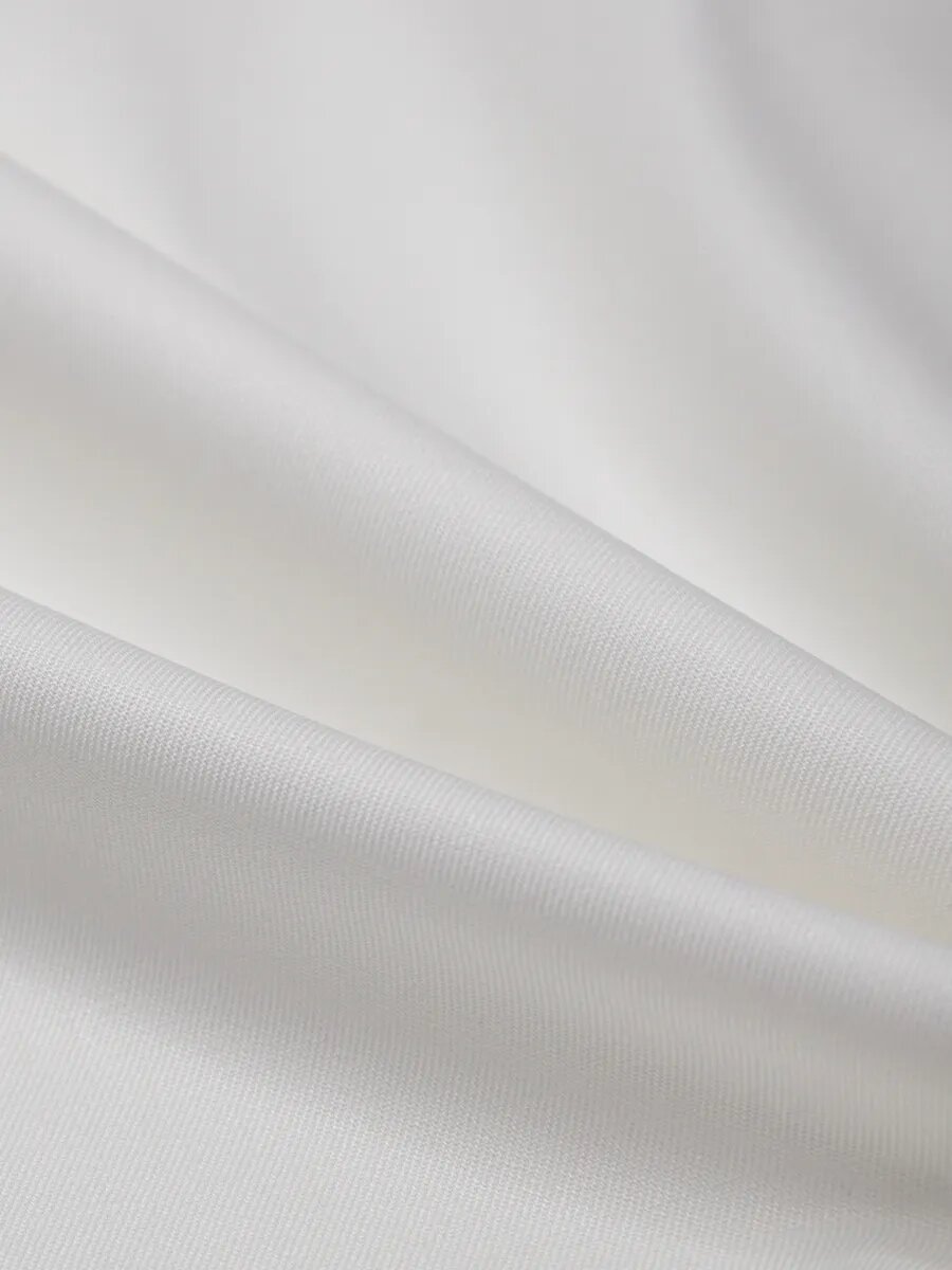 Ткань Хлопок рубашечный белый Cancl с эластаном