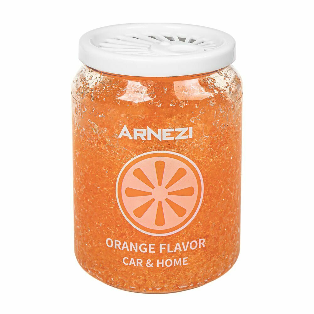Ароматизатор для автомобиля, пахучка в машину, гелевый освежитель воздуха салона авто, со вкусом апельсин, апельсиновый аромат AS-16 'Orange'A1510094 Arnezi