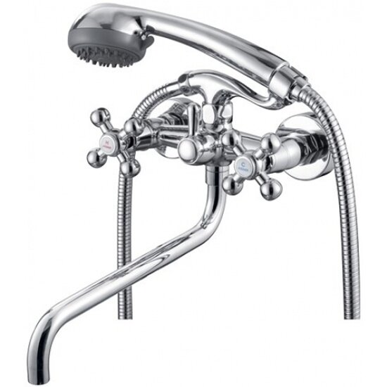 Смеситель Kaiser® Kaiser Carlson Lux 11056, ванна, крест, (карт перекл)