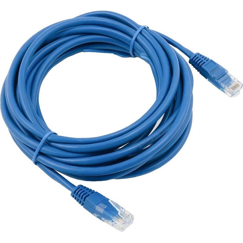 Кабель патч-корд A1 модель LCU5E-5M-BL, 5 м, CCA, синий