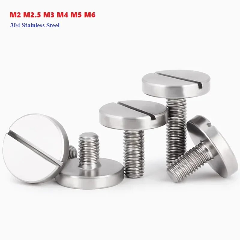 Винты из нержавеющей стали 304 M2 M2.5 M3 M4 M5 M6 M2-(10pcs), 3mm