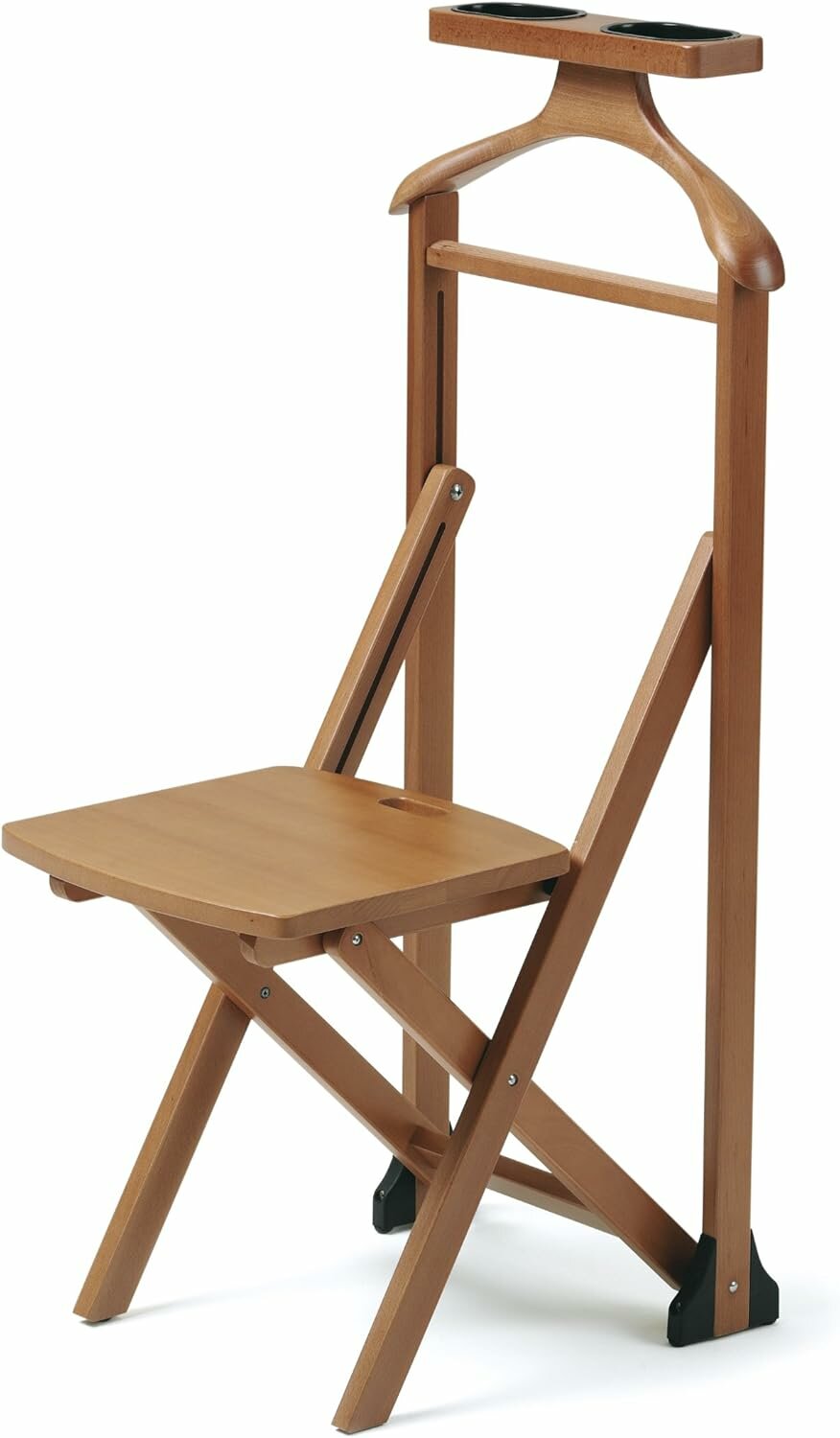 Вешалка-стул напольная Duka Arredamenti Италия, деревянная, коричневая, гардеробная, 57 х 46 х 107 см