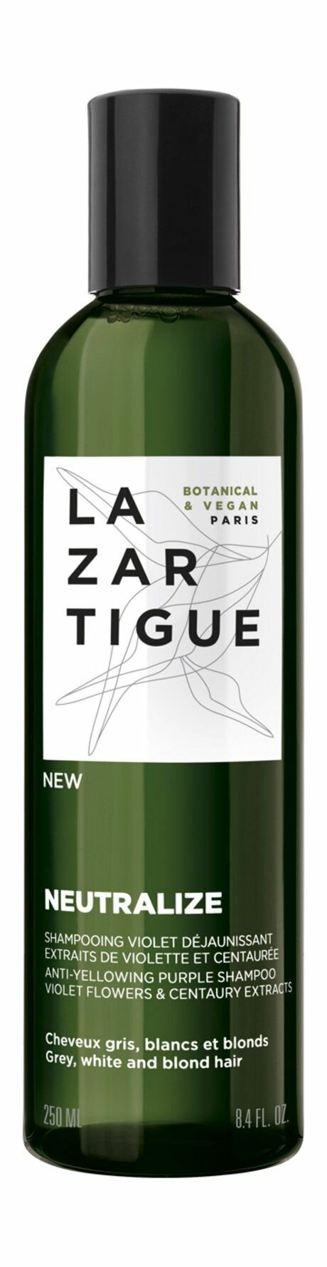LAZARTIGUE Neutralize Anti-Yellowing Purple Shampoo Шампунь для нейтрализации желтизны волос, 250 мл