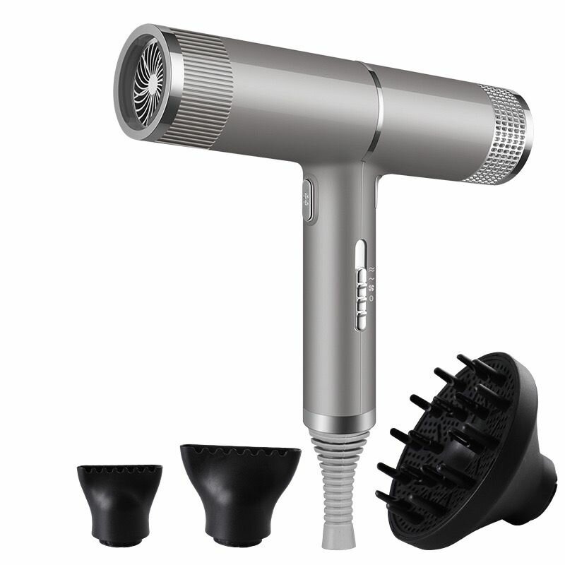 JRL Professional Фен для волос 2020 H 2150 Вт, скоростей 3, кол-во насадок 3, серый