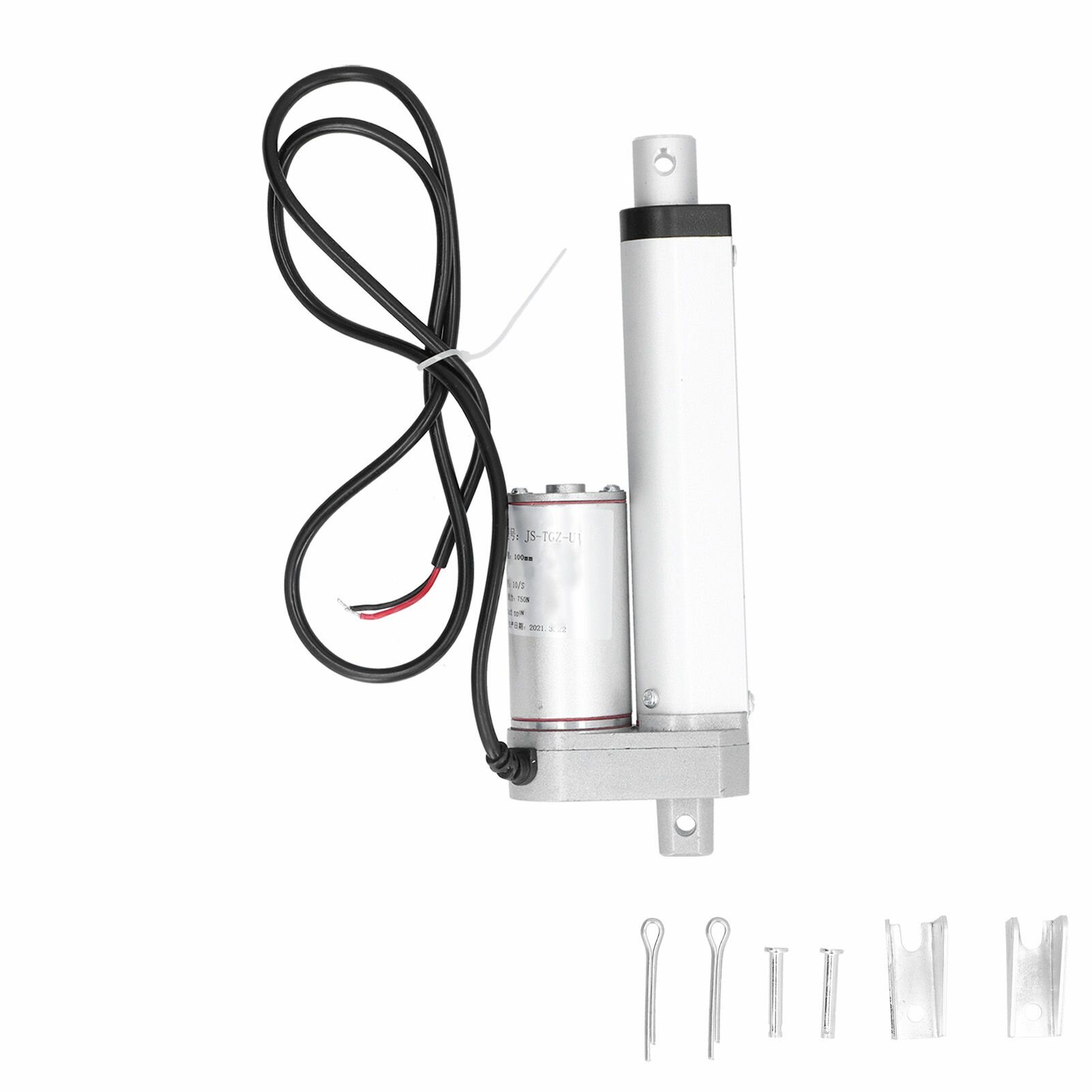 Линейный привод из алюминиевого сплава, кронштейн, тяга 750N, 24V DC