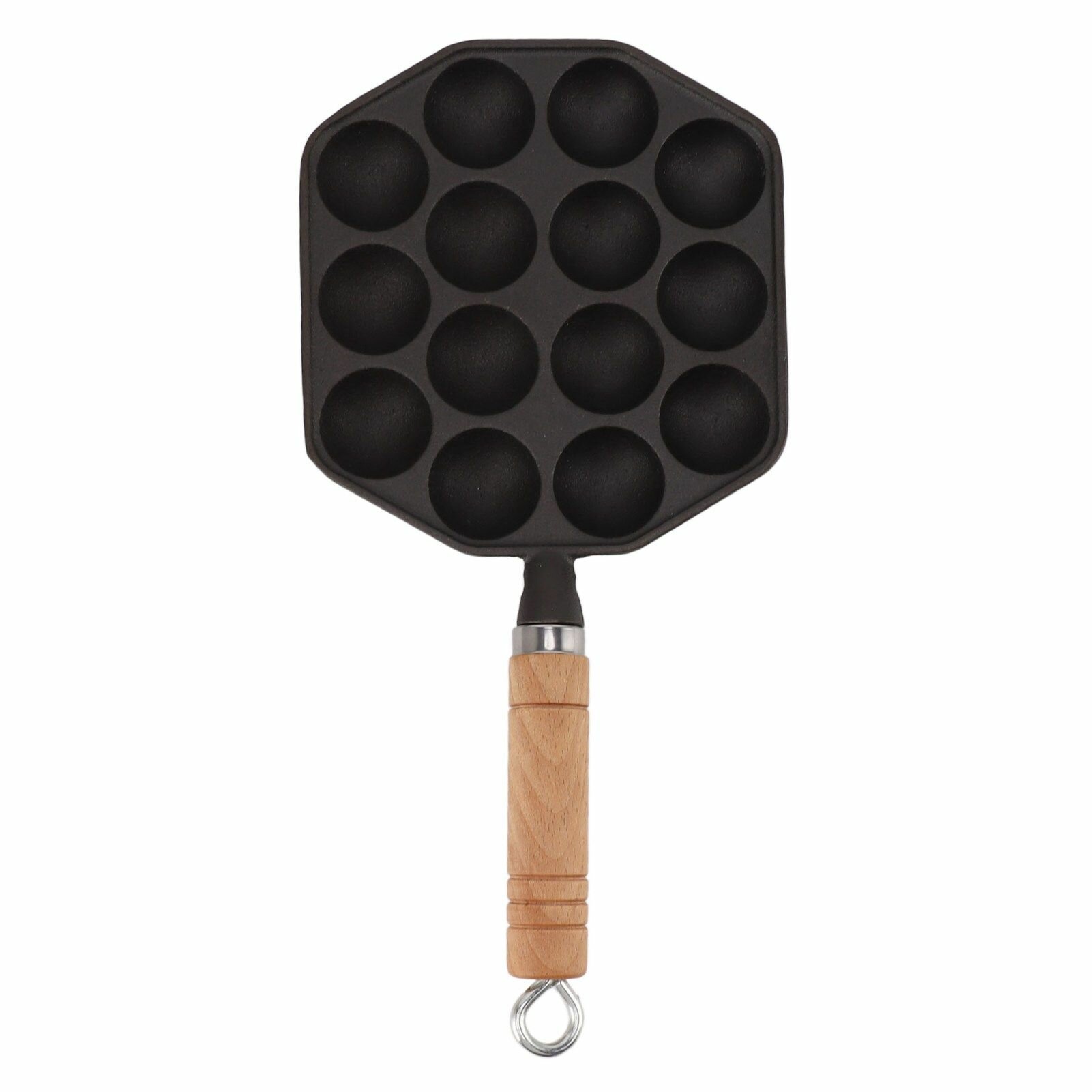 Сковорода Такояки с 14 отверстиями, отличная теплопроводность, чугун, многофункциональная, хорошая теплоизоляция, сковорода-гриль с шариком осьминога для кухни, небольшие десерты