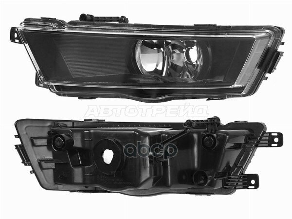 Фара противотуманная (Слева/ Чёрная) Skoda Rapid 12-17 Sat арт. ST-665-2012L-UE2