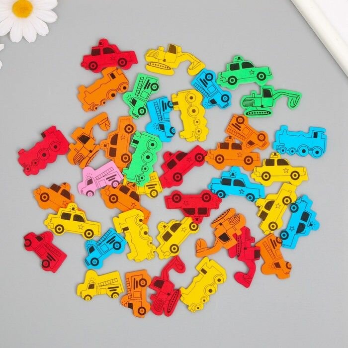 Декоративные элементы Арт Узор "Транспорт наземный" EVA, 13х15 см, 12 г