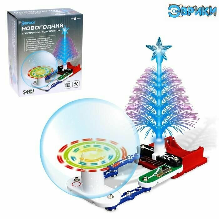 Электронный конструктор Эврики Новогодний 9 деталей (6900986)