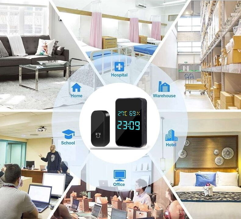 Беспроводной кинетический звонок ArmaControl AS-N1-Black (Работает без батареек)