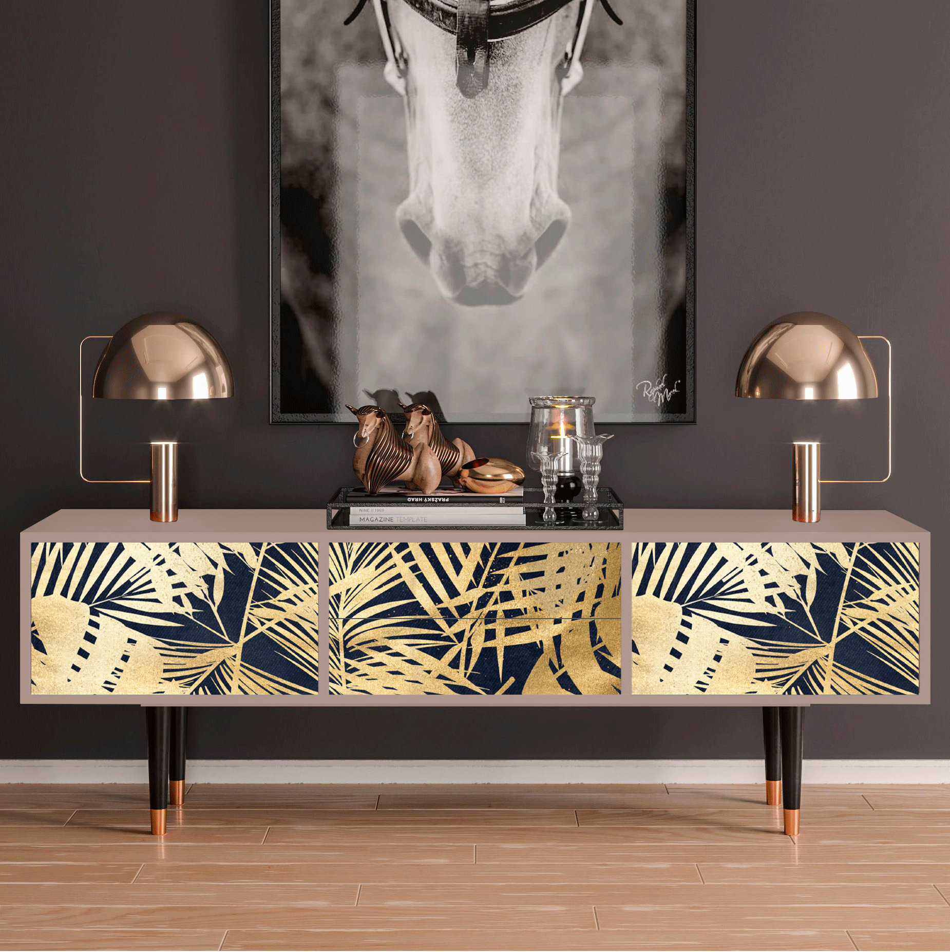 ТВ-Тумба - STORYZ - T4 Jungle Vibes, Размер - 170 x 59 x 48 см, Цвет корпуса - , Бежевый