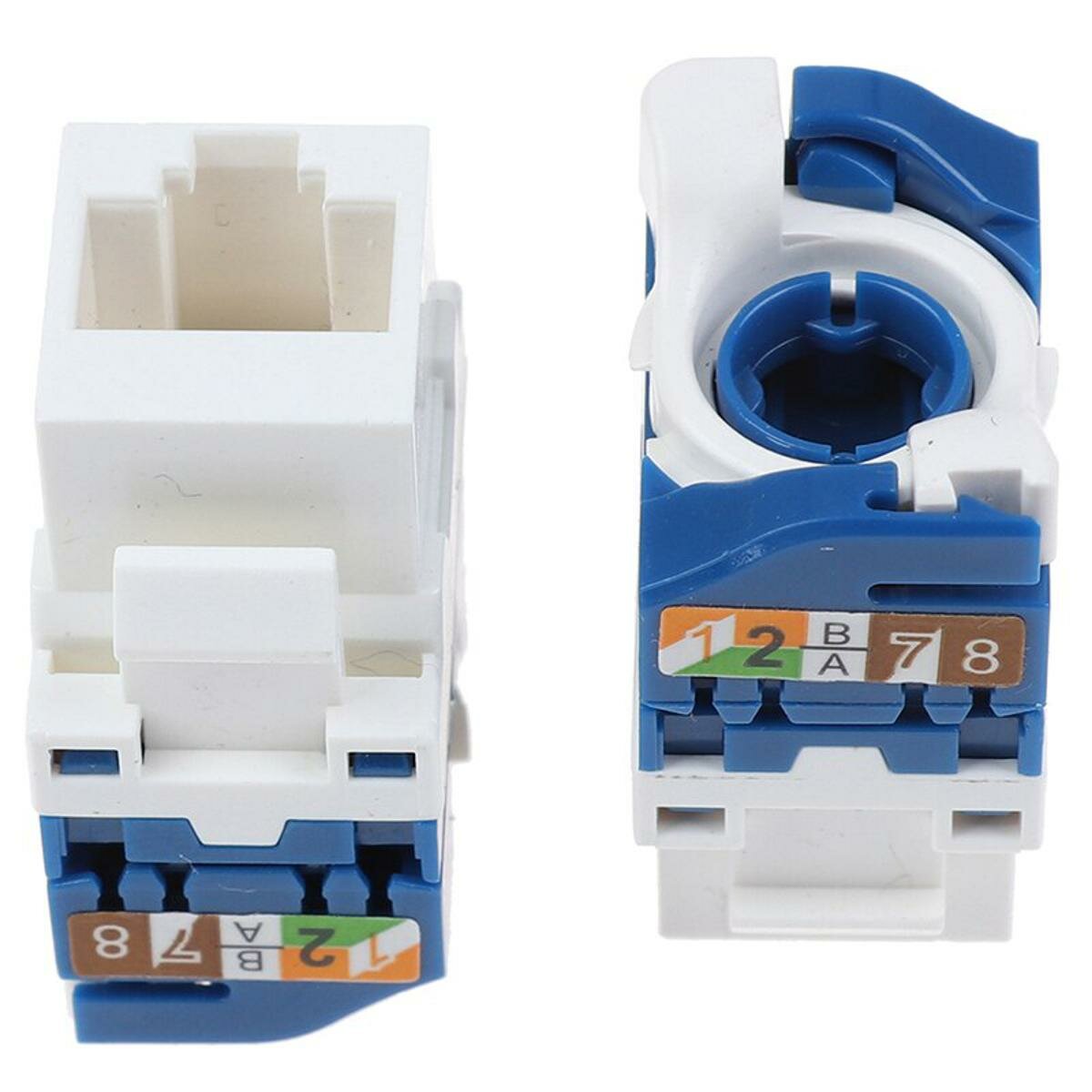 Шт. CAT6 безинструментальный Keystone Jack, AMPCOM RJ45 самоблокирующийся Cat.5e Keystone Module адаптер не требуется ин