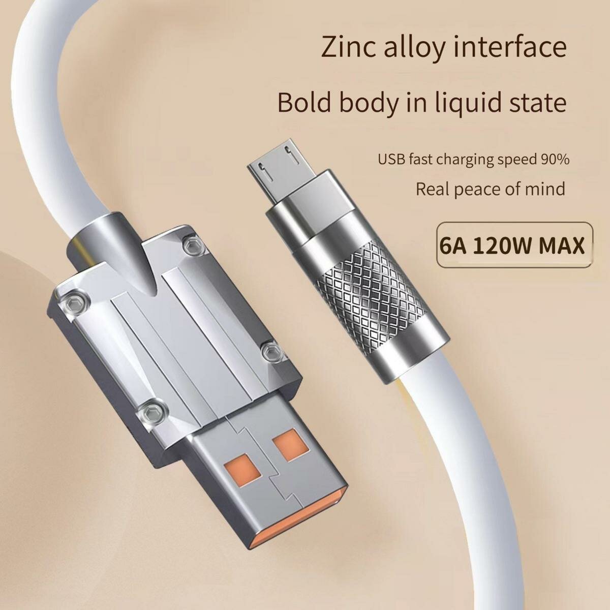 120 Вт 6A Type C кабель сверхтолстый быстрая зарядка USB C зарядное устройство жидкий силиконовый кабель для Xiaomi Huawei Samsung USB зарядные кабели